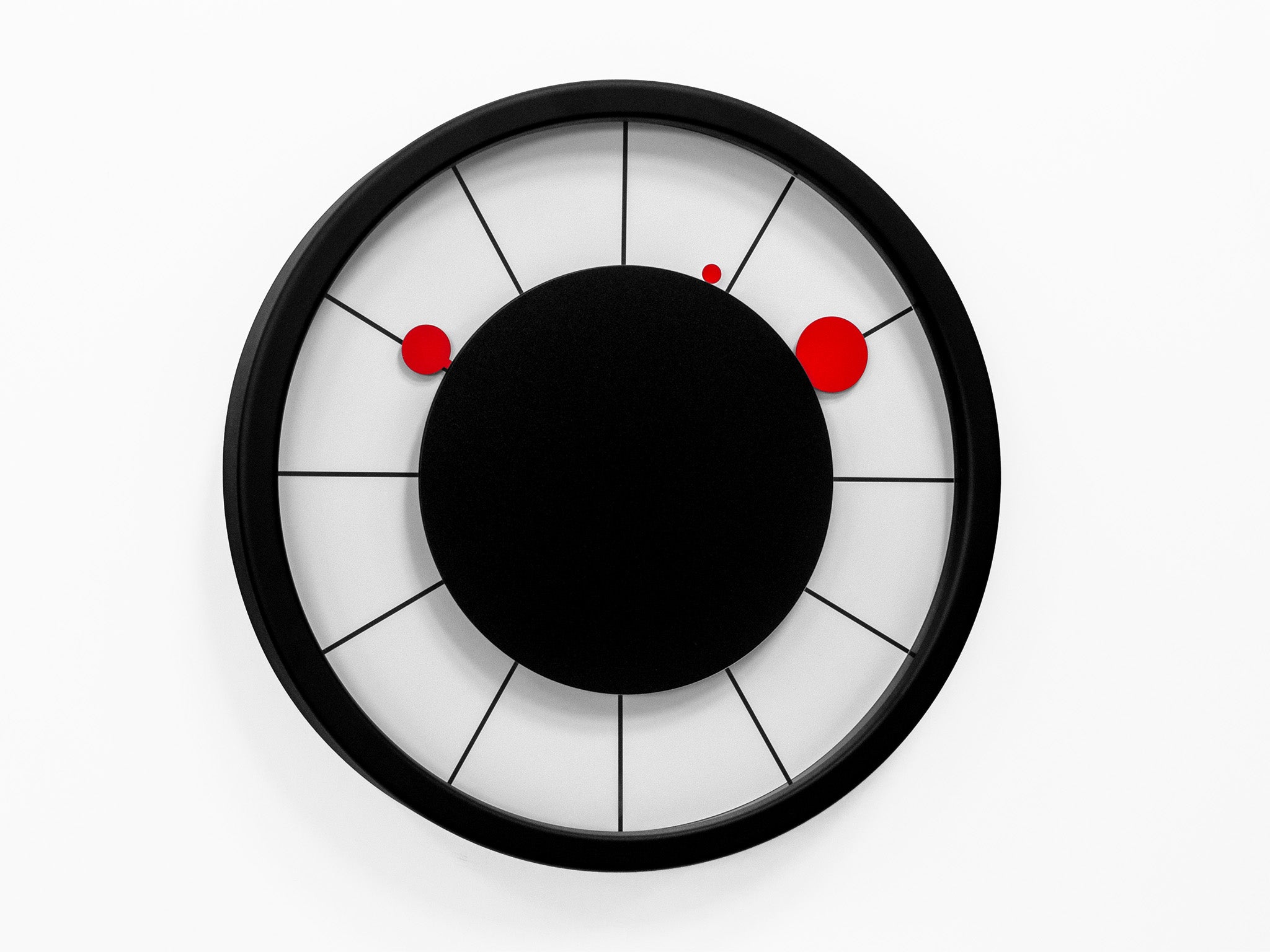 Roulette clock big by Progetti on Luxxdesign.com