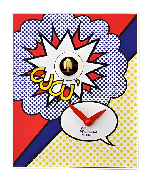 Cucù D'Apres _ Roy Lichtenstein Clock by Pirondini on Luxxdesign.com
