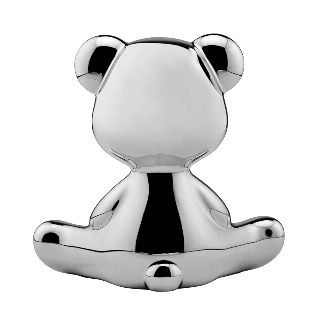 Teddy Boy lamp metal finish with cable by Qeeboo on Luxxdesign.com