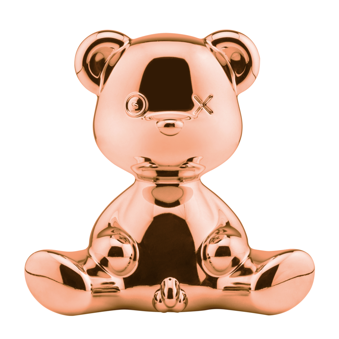 Teddy Boy lamp metal finish with cable by Qeeboo on Luxxdesign.com