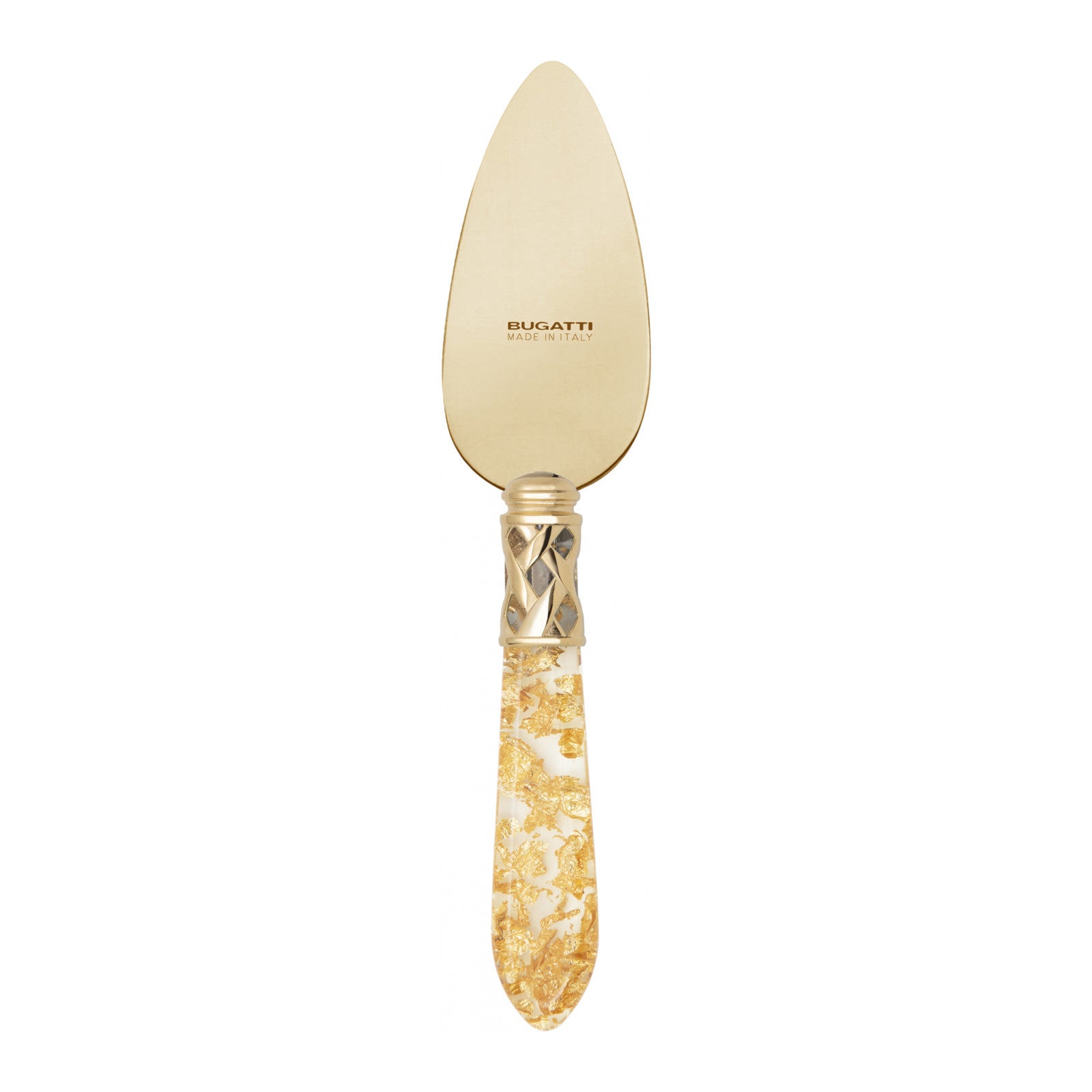 Aladdin Gold Parmesan & Hard Cheese Knife by Casa Bugatti on Luxxdesign.com