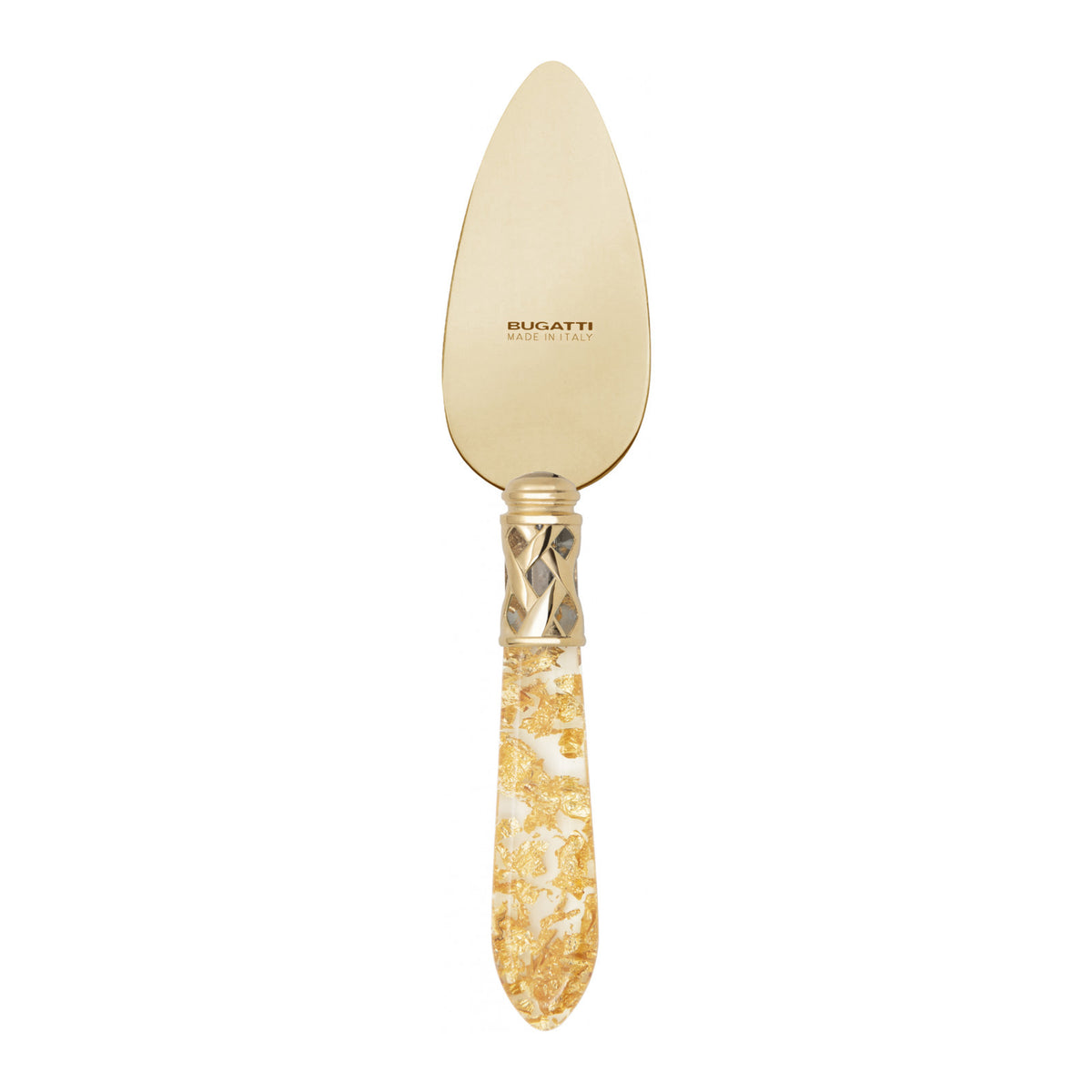Aladdin Gold Parmesan & Hard Cheese Knife by Casa Bugatti on Luxxdesign.com