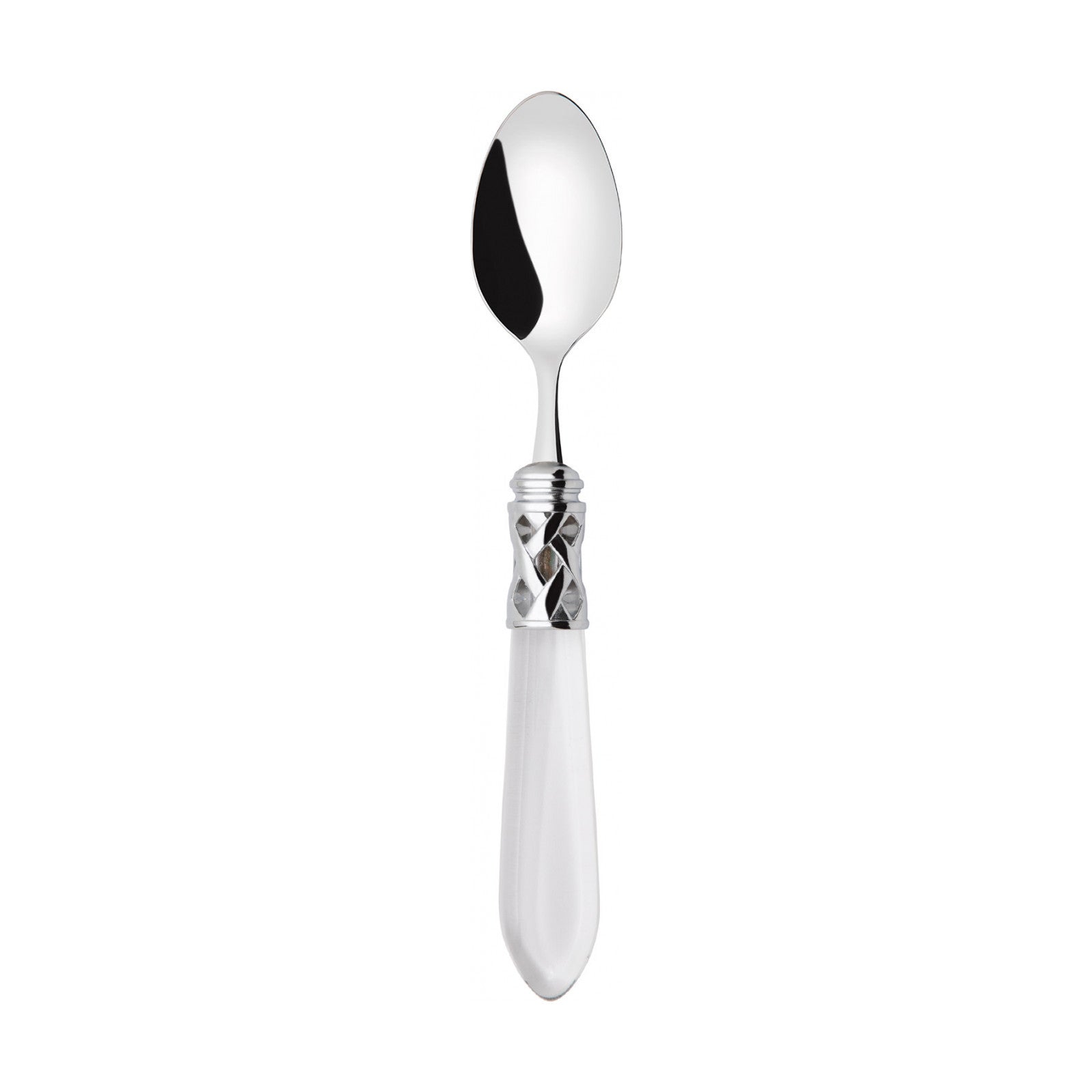 Aladdin Chrome Ring 6 Moka Spoons by Casa Bugatti on Luxxdesign.com