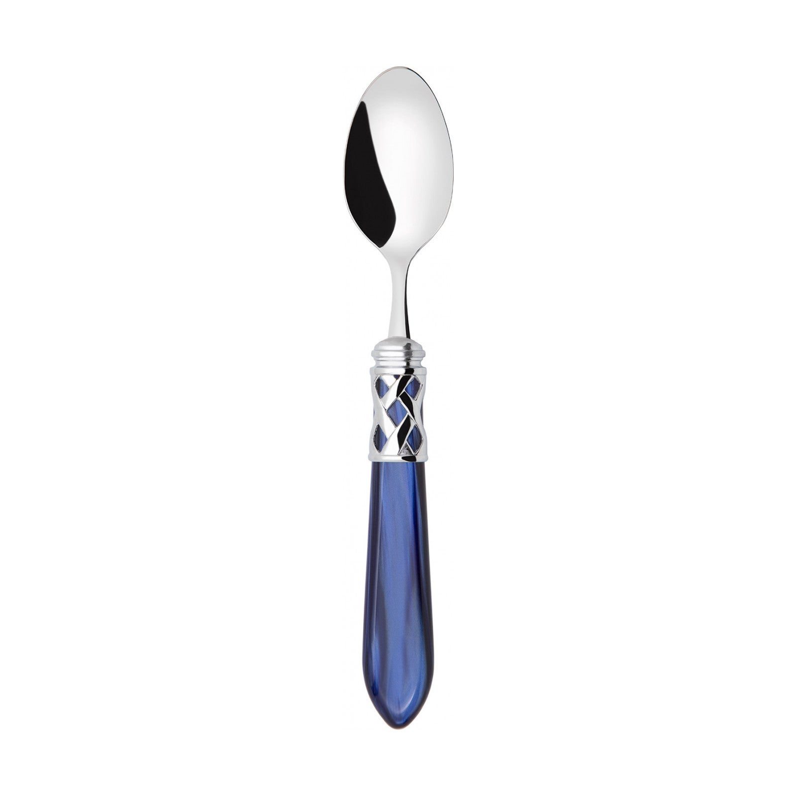 Aladdin Chrome Ring 6 Moka Spoons by Casa Bugatti on Luxxdesign.com