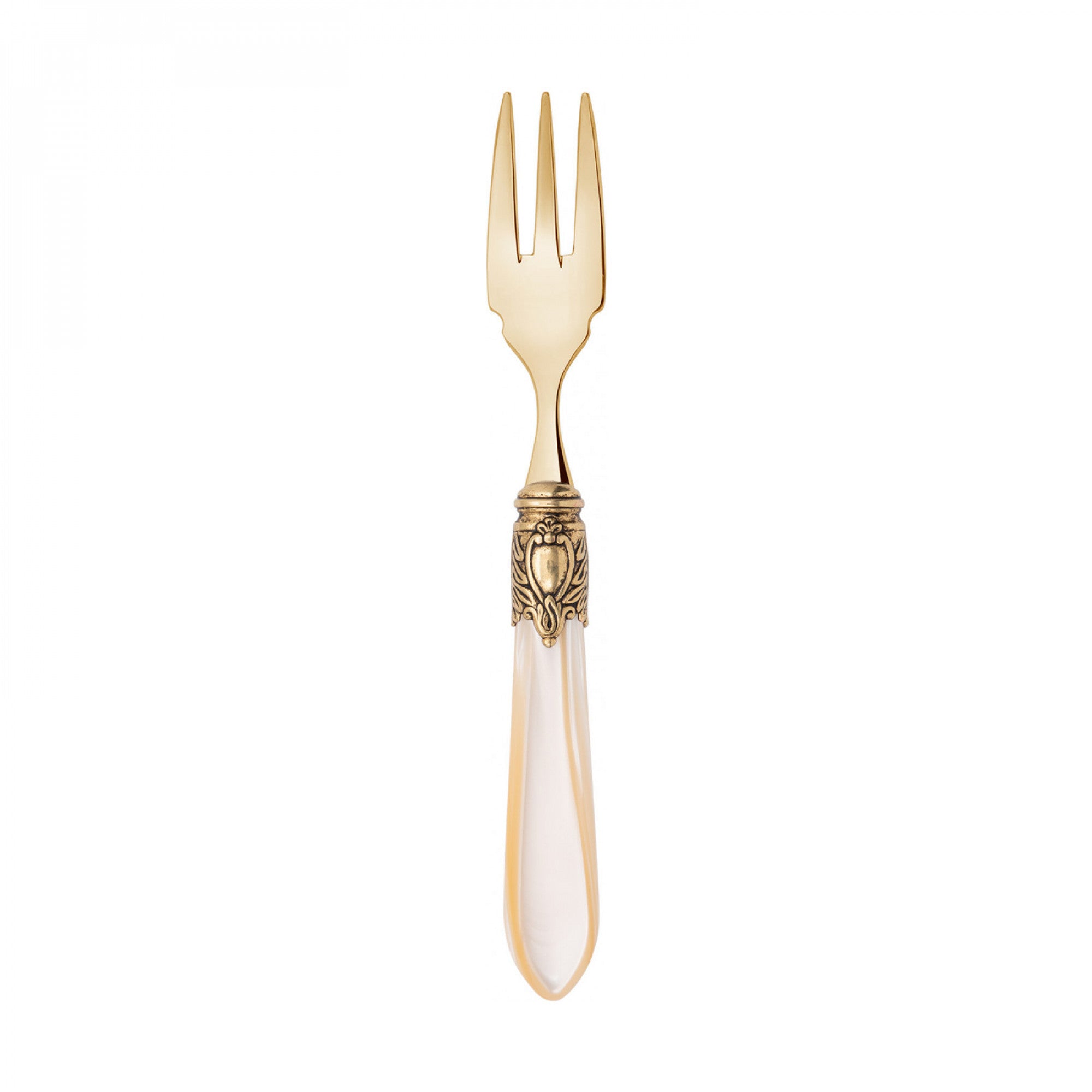 Oxford Antique Gold Fish Forks by Casa Bugatti on Luxxdesign.com
