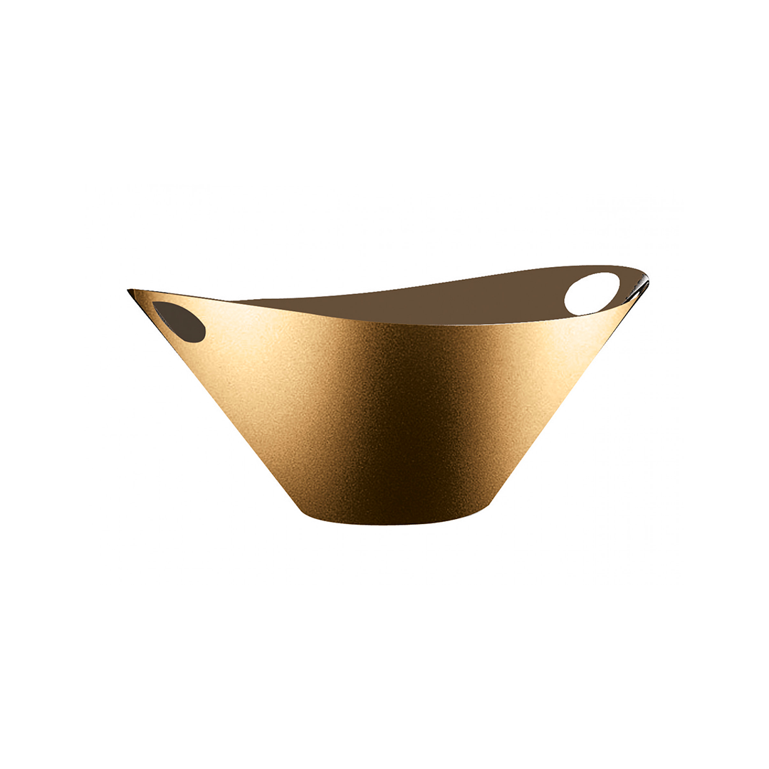 Due Ice Oro Fretworked ice bucket by Mepra on Luxxdesign.com