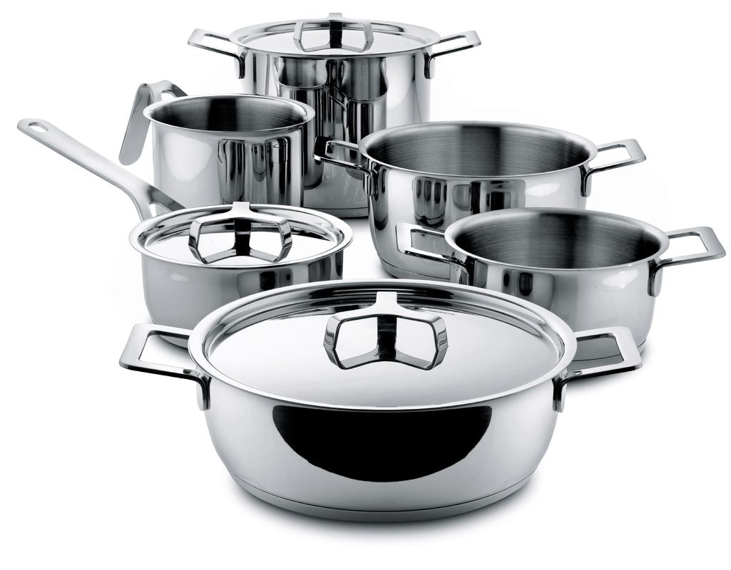 POTS&PANS COOKWARE SET by Alessi on Luxxdesign.com