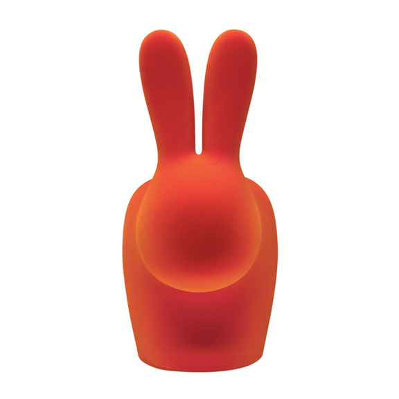 Rabbit chair velvet finish by Qeeboo on Luxxdesign.com